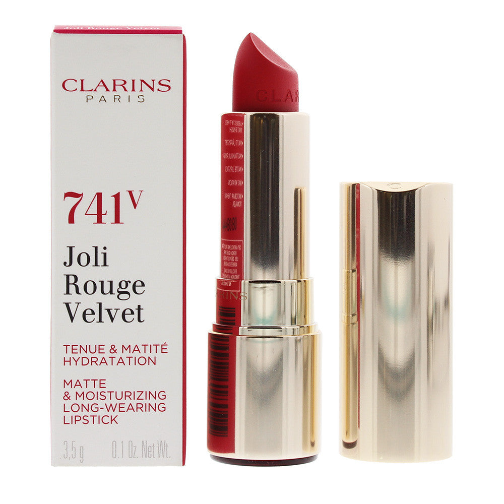 Clarins Joli Rouge Velvet Matte Moisturizing Long Wearing Lipstick No. – MyBeautyBoutique