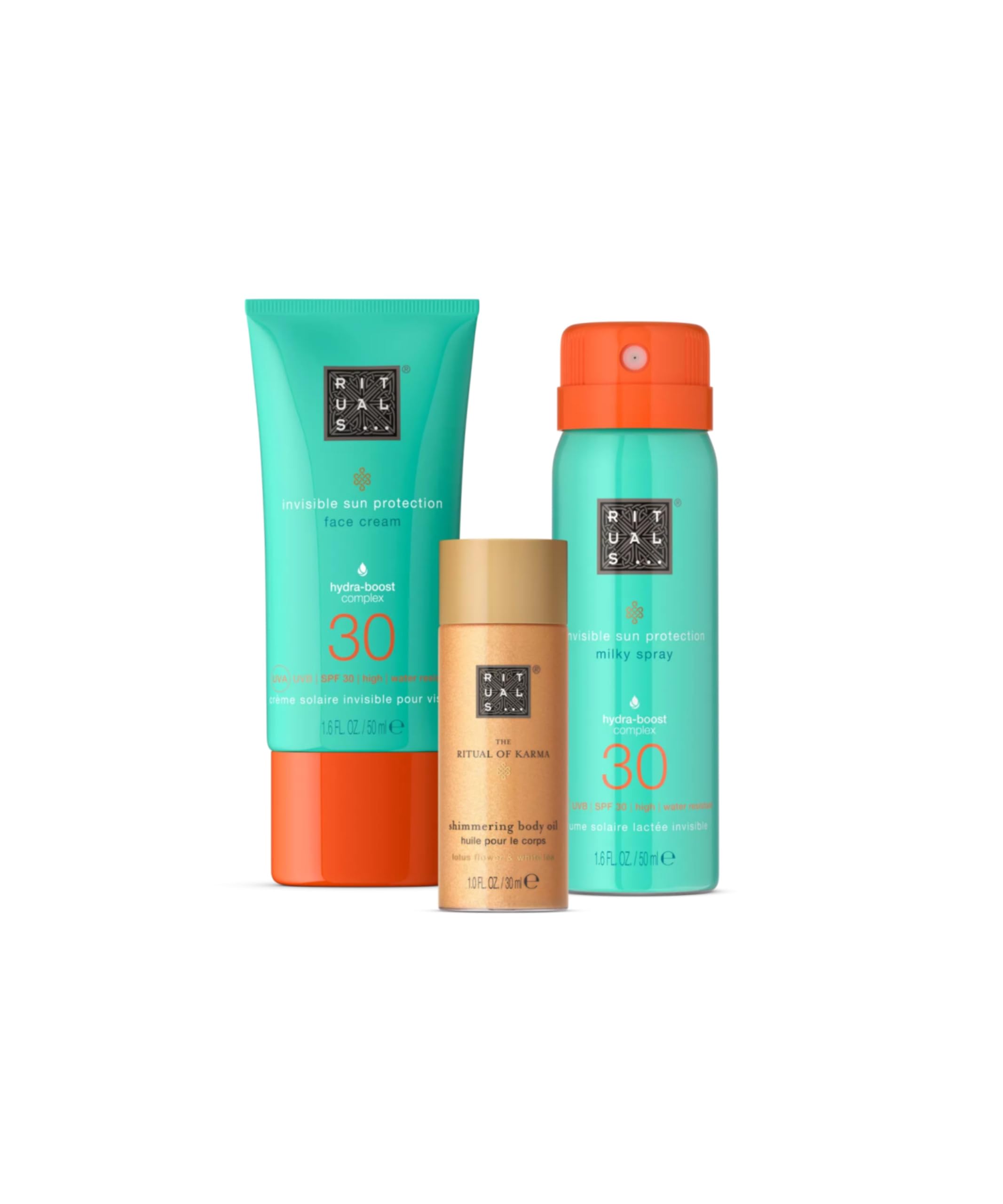 Rituals The Ritual of Karma Sun Trial Set 30ml Body Shimmer Oil + 30ml ...